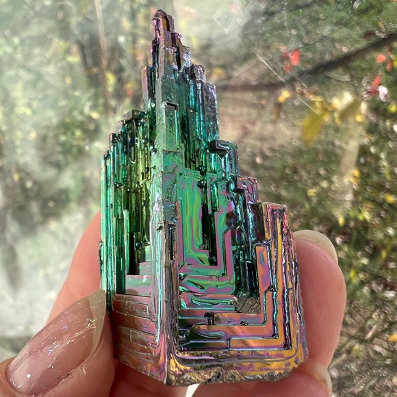 Accents | Rainbow Aura Titanium Bismuth Specimen | Poshmark